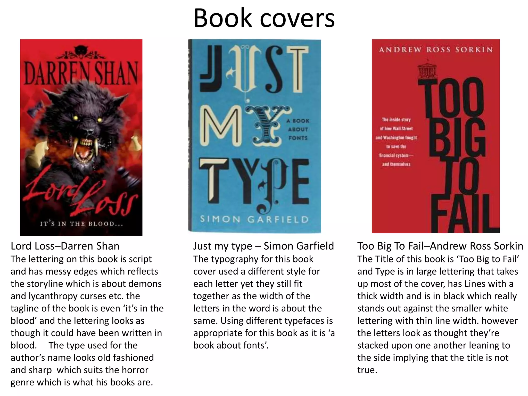 Book cover evaluation | PPT