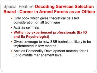 Book( Decoding Services Selection Board -Career in armed forces as an ...