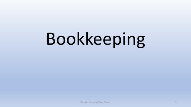 Bookkeeping | PPTX
