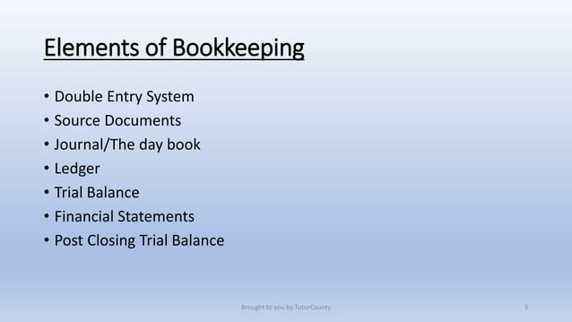 Bookkeeping | PPTX