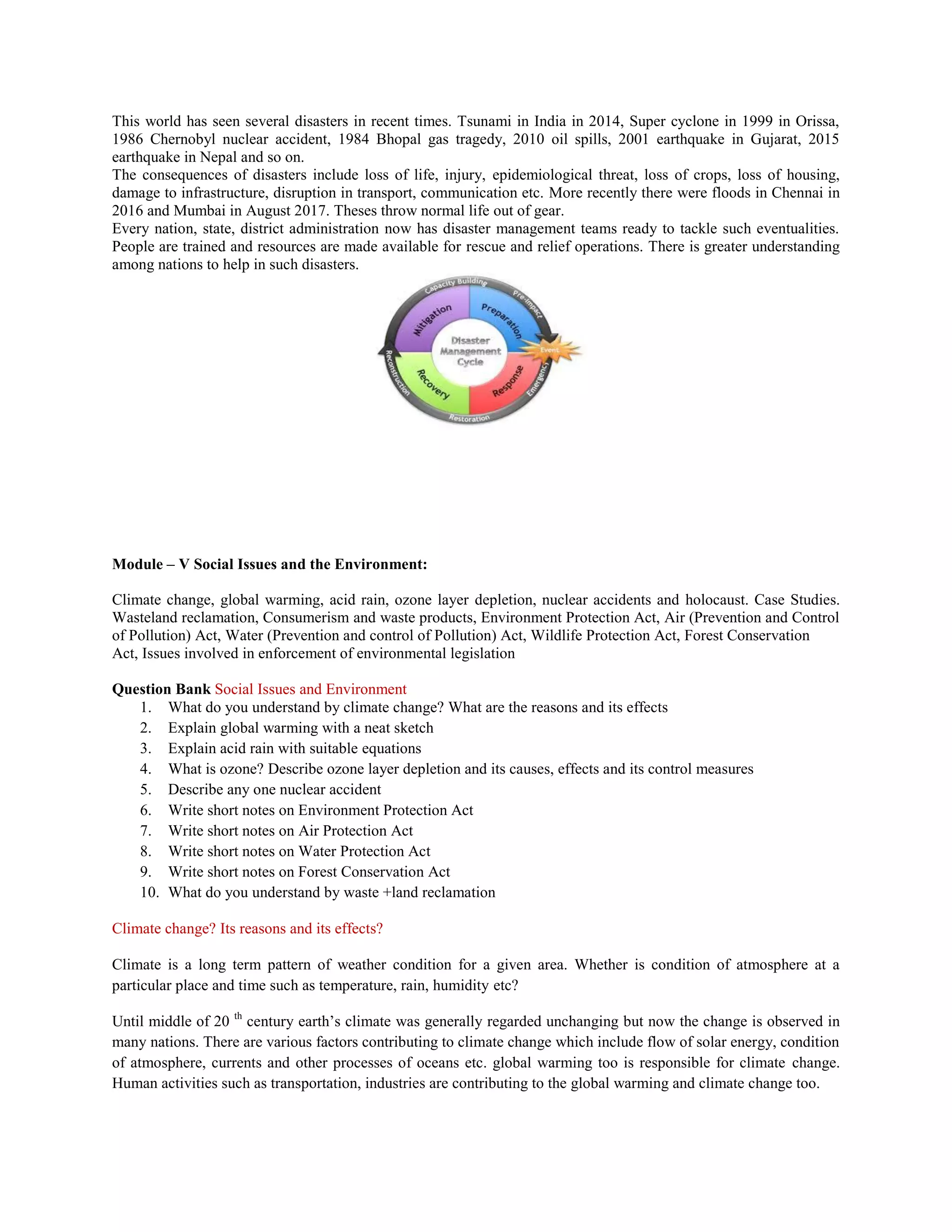 Energy & Environment Notes by Prof SDMane | PDF