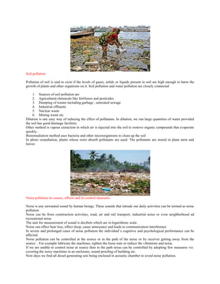 Energy & Environment Notes by Prof SDMane | PDF