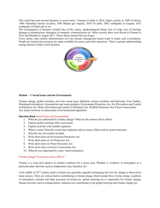 Energy & Environment Notes by Prof SDMane | PDF