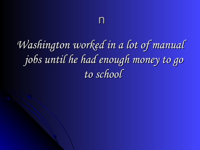 booker t washington | PPT | Free Download