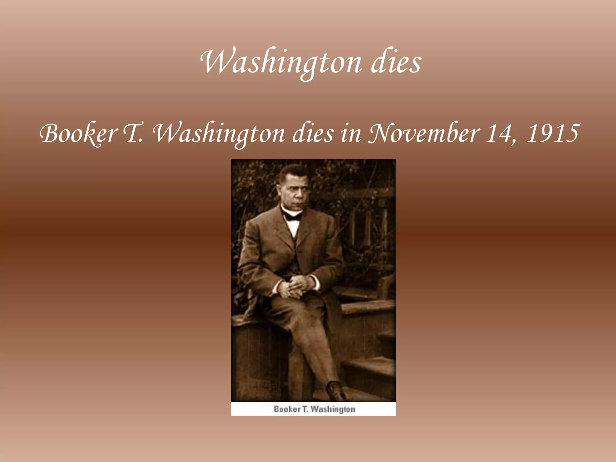 booker t. washington | PPT