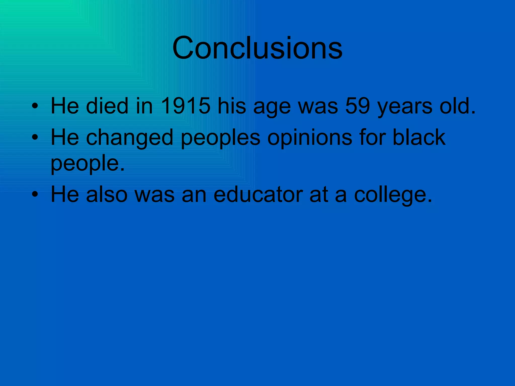 Booker T Washington Slide Show | PPT