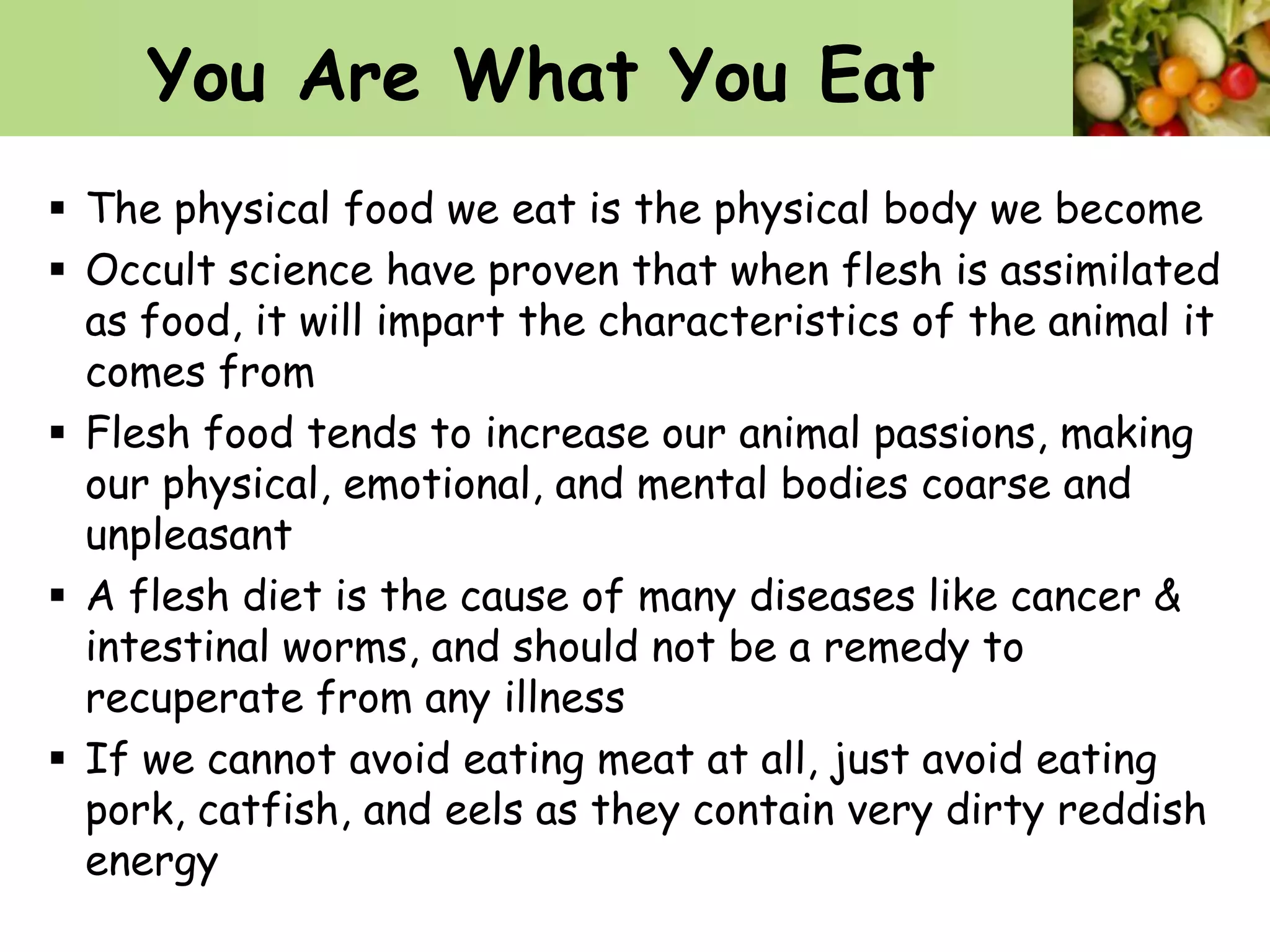 Why go vegetarian | PDF