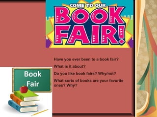 Book fair. science project about the weather | PPT | Homework and Study ...