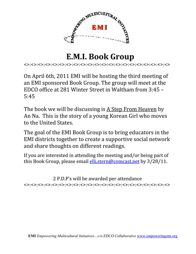 EMI Book Group 4-6-11 | PDF