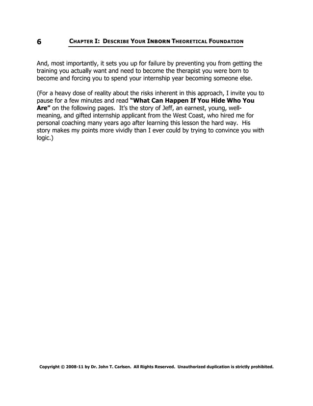 Book II: Getting The Internship You Want: How to write APPIC essays that get you noticed ...