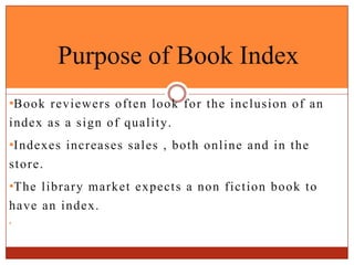 Book indexing | PDF