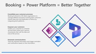 Booking + Dynamics 365 = Better Together | PDF