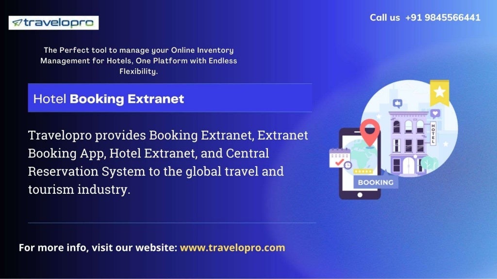 Booking Extranet | Hotel CRS | PPT