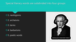 Bookish words | PPTX | Books and Literature