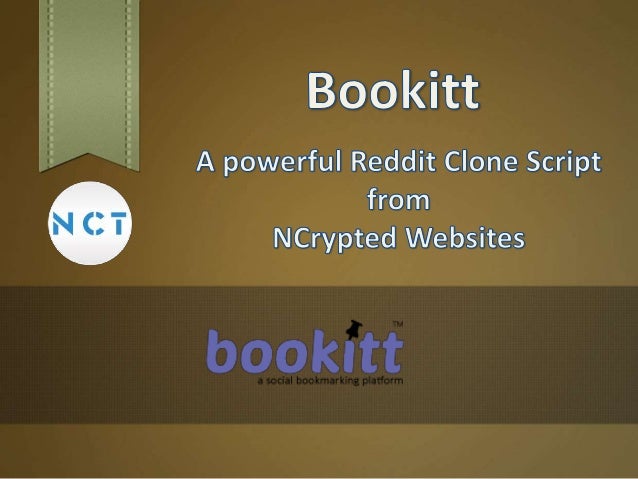 Bookitt - a reddit clone script from ncrypted