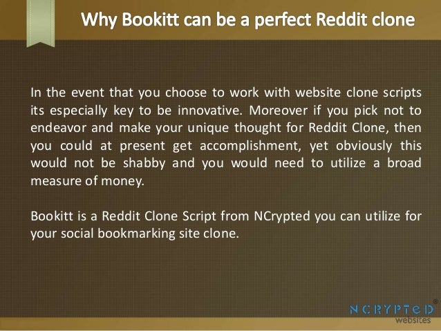Bookitt - a reddit clone script from ncrypted