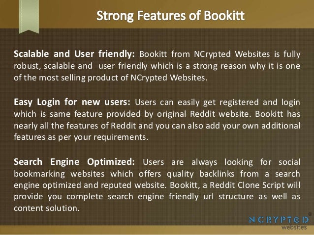 Bookitt - a reddit clone script from ncrypted