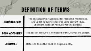 PowerPoint Presentation for Bookkeeping. | PDF