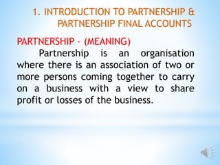 Gursale Sir 12th Partnership Meaning, Definition, Features | PPTX