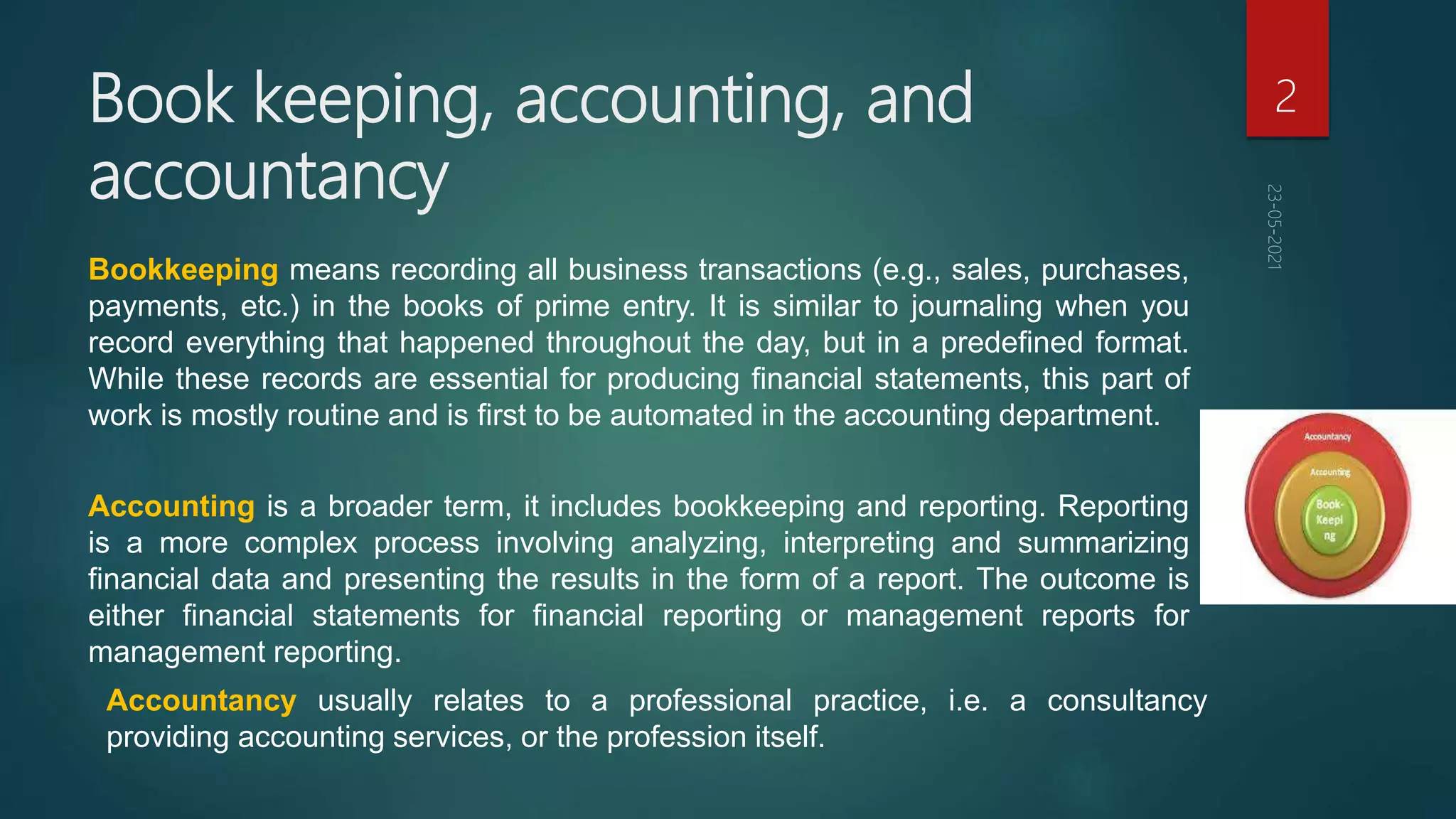 Bookkeeping and accounting | PPTX