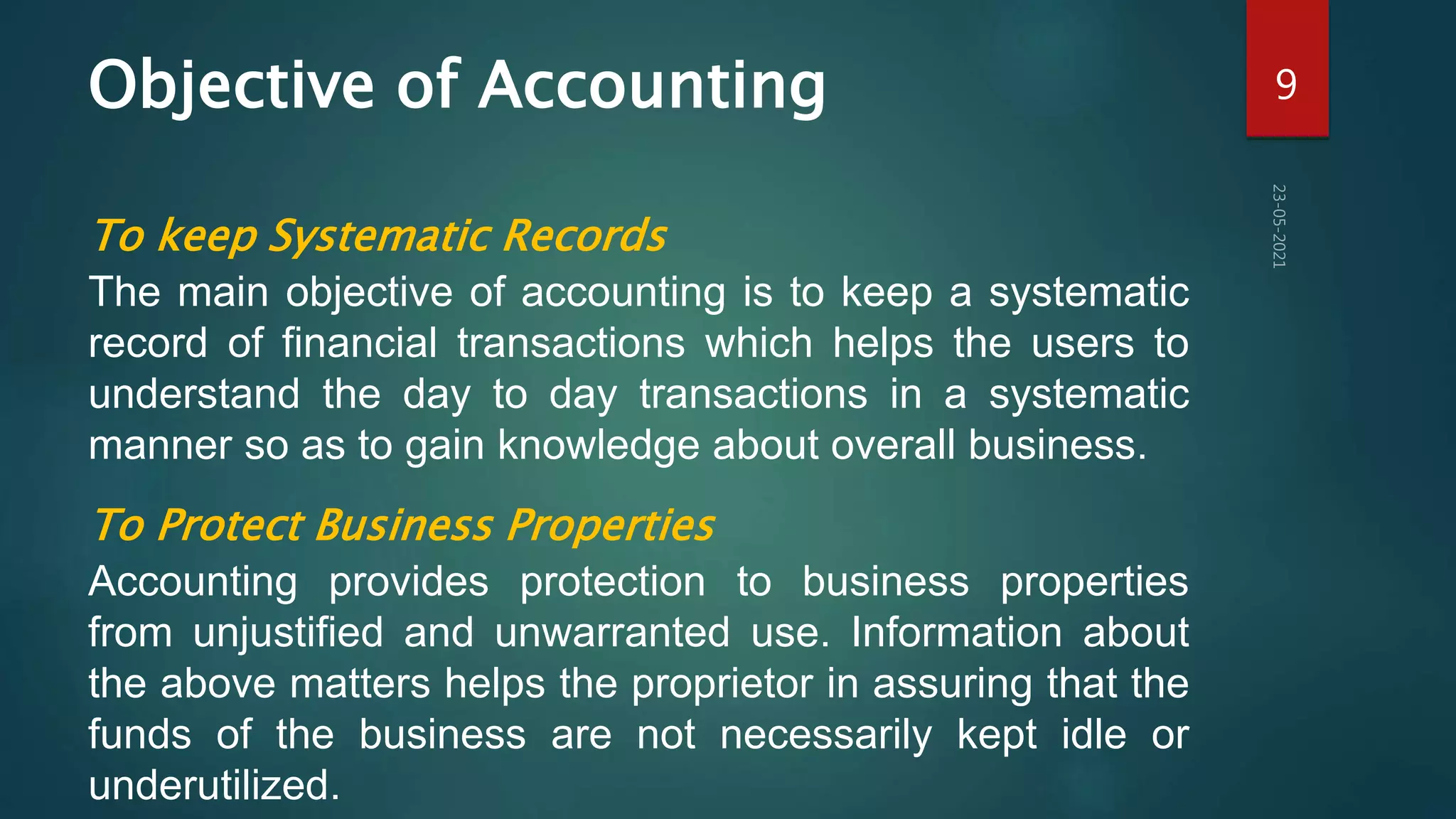 Bookkeeping and accounting | PPTX