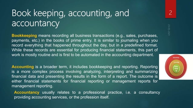 Bookkeeping and accounting | PPTX