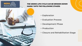BOOKKEEPING FOR MINING BUSINESS | MERU ACCOUNTING | PPTX