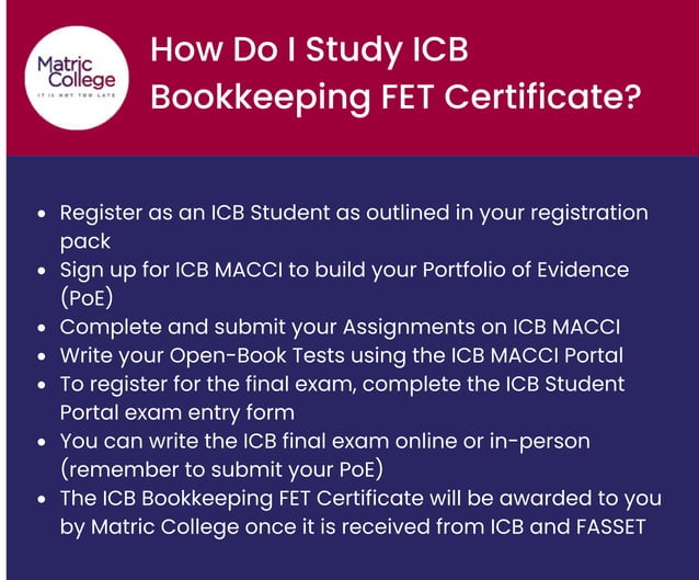 Bookkeeping ICB FET Certificate | PDF | Business Accounting & Finance | Business