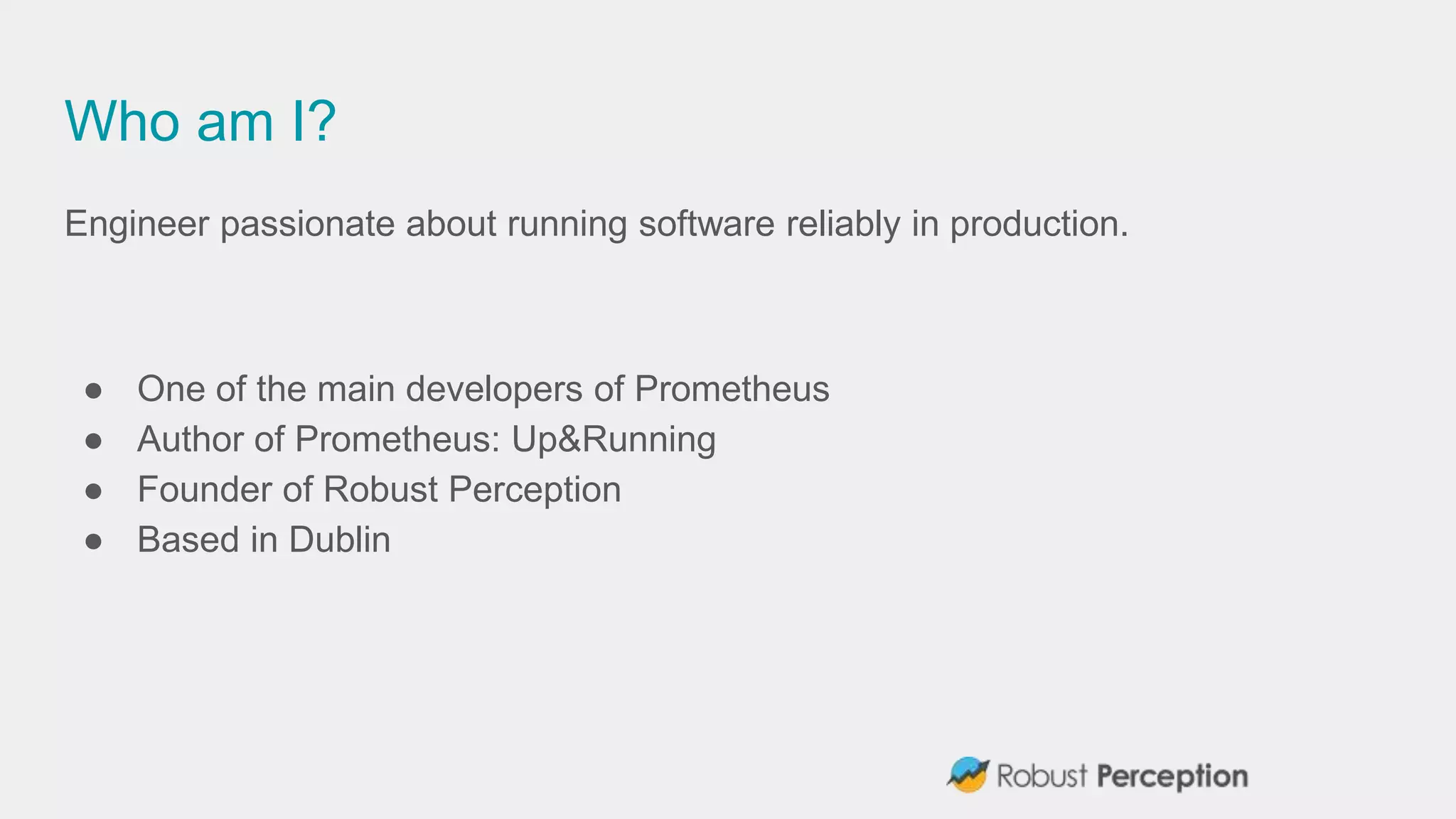 Evolution of Monitoring and Prometheus (Dublin 2018) | PPTX | Internet ...