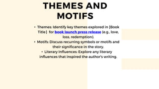 book launch press release in Literary Fiction. .pptx