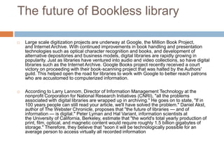 Bookless Libraries | PPT