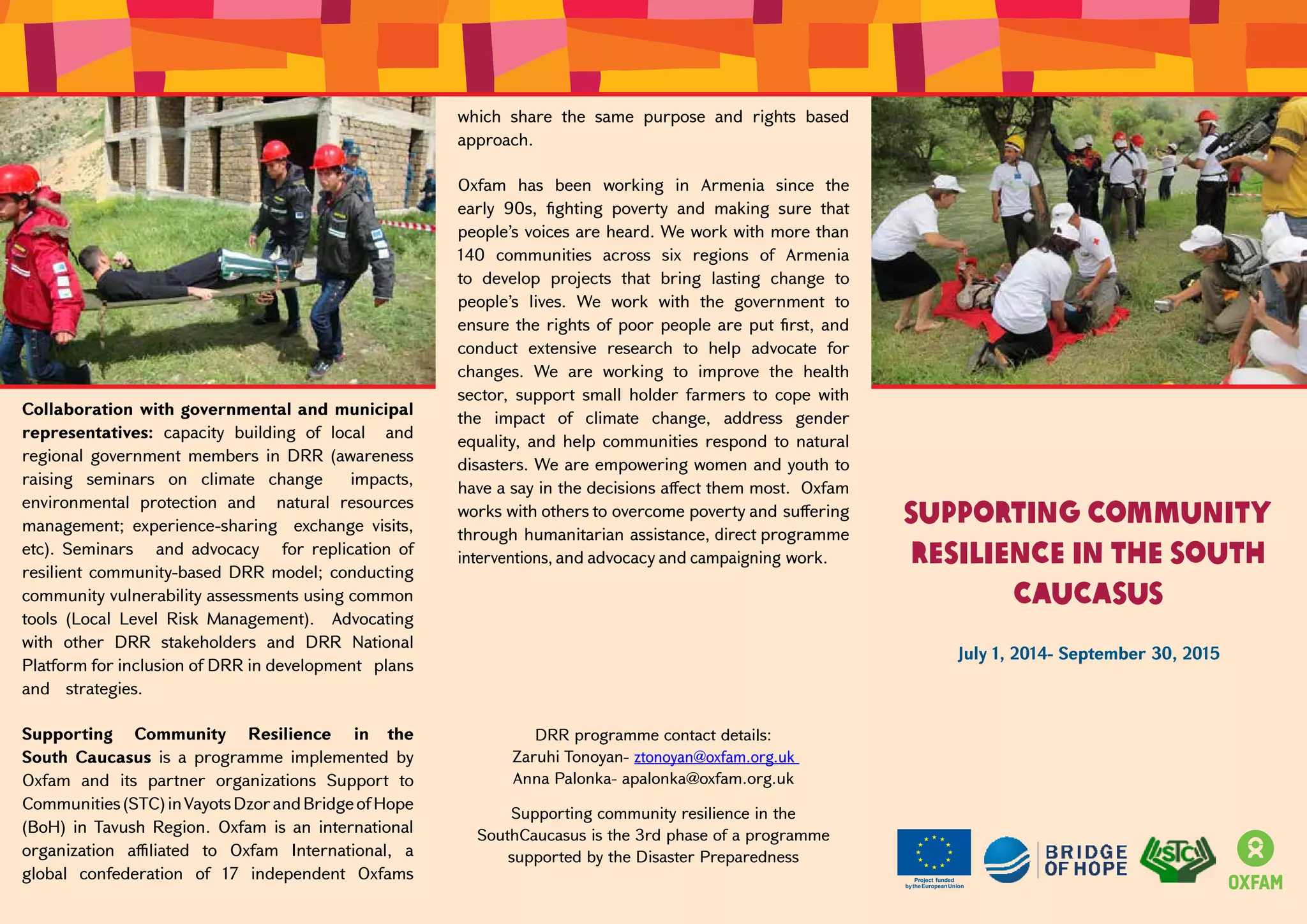 Disaster Risk Reduction project | PDF