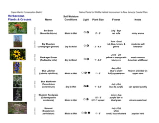 Native Plants for Wildlife Habitat Improvement in New Jersey’s Coastal ...