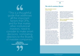 Guidebook for DFIs on Nominating Directors | PDF