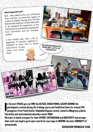 Booklet ESCAPE TO INSPIRE: Educational Escape Rooms for Climate Change ...