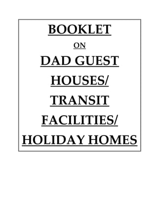 Book Dad Guest Houses & Facilities Guide | PDF