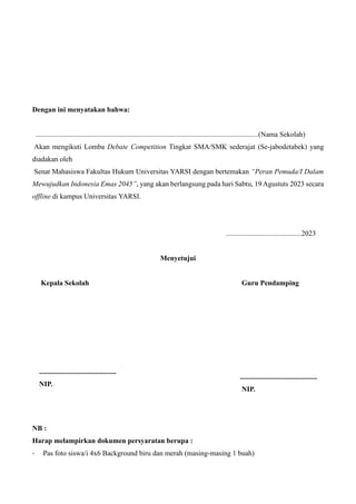 Booklet Panduan Lomba Debate Competition SMA 2023.pdf
