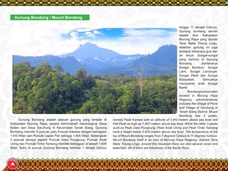 BOOKLET PARIWISATA KABUPATEN MURUNG RAYA PROVINSI KALIMANTAN TENGAH | PDF