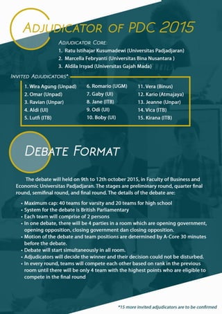 Booklet PDC 2015 | PDF