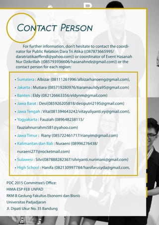 Booklet PDC 2015 | PDF