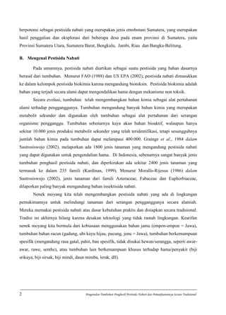 Booklet pestisida nabati | PDF