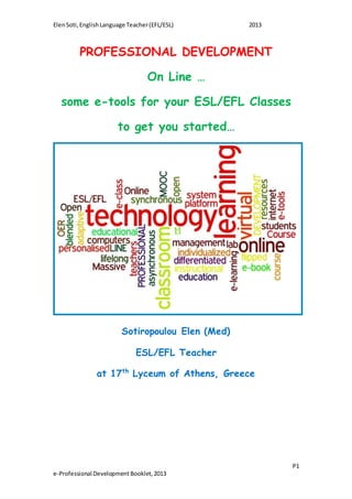 Booklet professional development, esl, by elen soti, 2013 | PDF