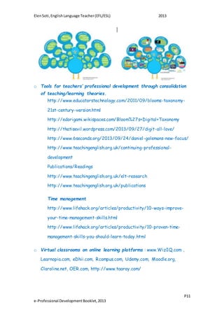 Booklet professional development, esl, by elen soti, 2013 | PDF