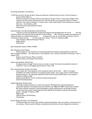 Book list colonization imperialism and decolonization | DOC