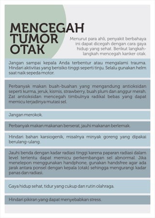 Bookllet Tentang Tumor Otak | PDF