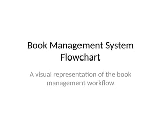 Book_Management_Flowchart.ppt hjhjfffj jkjdkjf jkkx | PPT