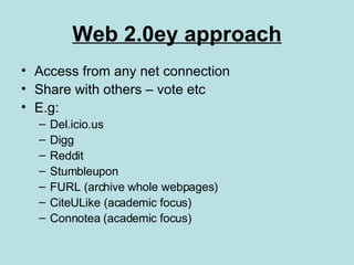 Bookmarking Delicious | PPT