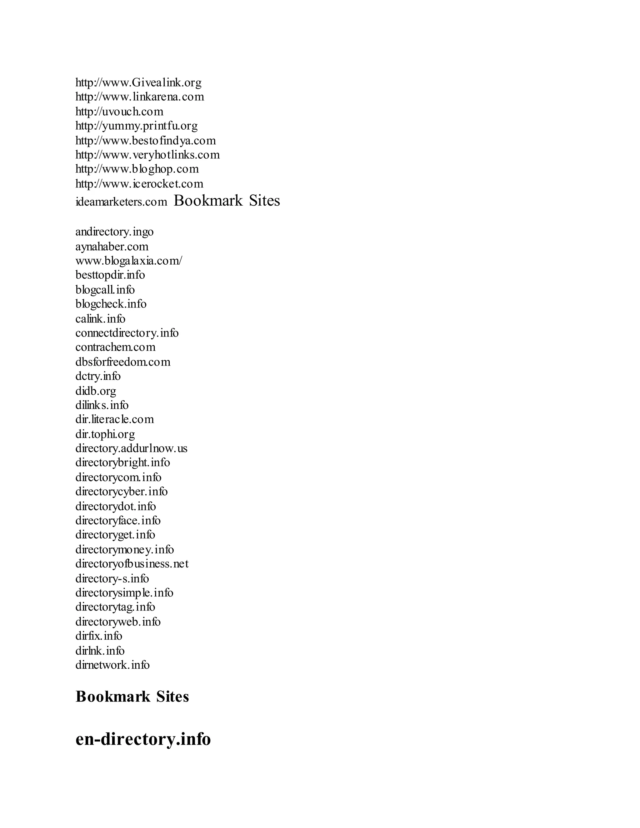 Bookmark sites | DOCX