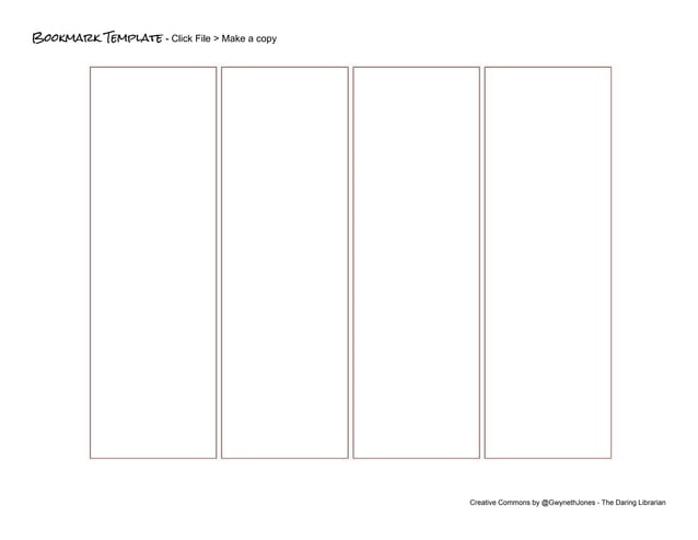 Bookmark Template | PDF | Web Design and HTML | Internet