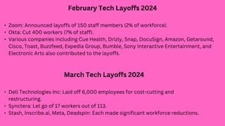Complete Timeline Of Tech Layoffs 2024 - Book My Blogs | PPTX